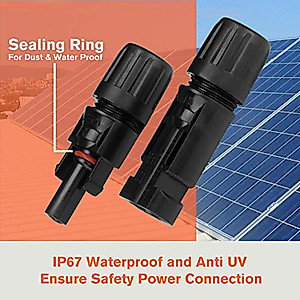 WELLUCK 27PCS Solar Crimping Tool Kit for Solar Panel Cable Wire, 1 Solar Crimper | 6 Pairs Male Female Solar Cable Connectors | 2pcs Spanner Wrench, Solar Crimping Kit for 10/11/12/13AWG Solar Wiring