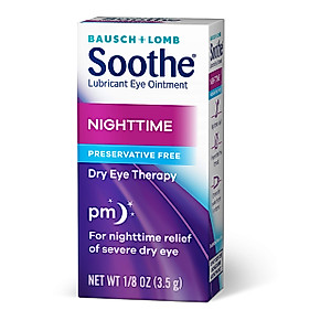 Bausch + Lomb Soothe Lubricant Nighttime Dry Eye Ointment, 0.12 Ounce (Pack of 1)