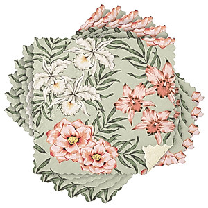 FRODOTGV Tropical Pink Rose Orchid Flowers Palm Kitchen Microfiber Towels Decorative Tea Towels Kitchen Cotton Terry Cloth Hand Towels Easter Kitchen Hand Towels