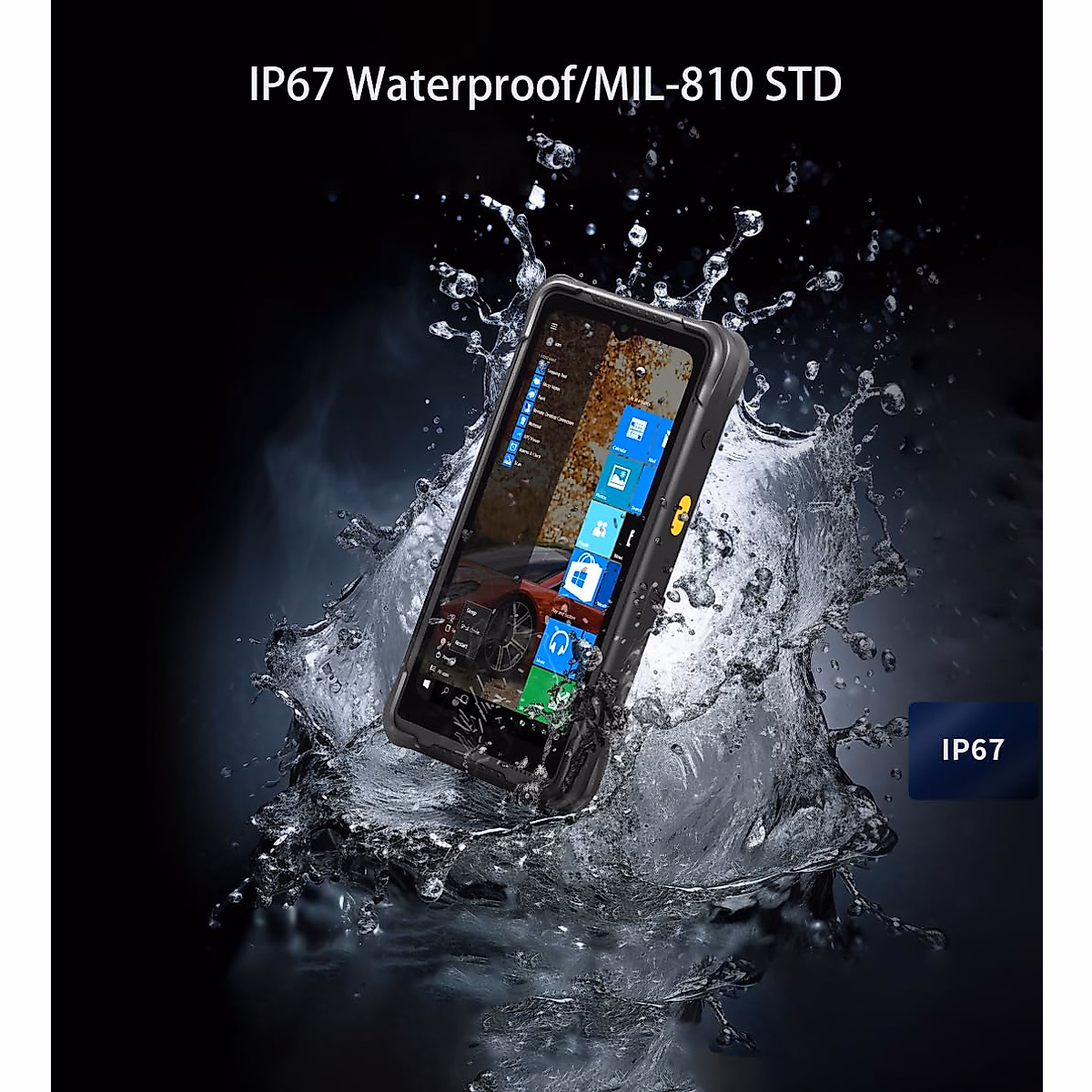 Bix 6.5-inch Rugged Windows 11 IOT Handheld QR Code Barcode Scanner,8GB RAM/128GB ROM Handheld Terminal PC,Long-Lasting Battery,IP67 Waterproof Windows Handheld PDA for Warehouse Inventory Management