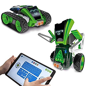 Buildable & Programmable Toy Robot Kit for Kids - Bring Mazzy to Life - Create an Interactive Android or Rover Vehicle Model - Great Educational STEM Learning Toy - Ages 8+