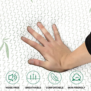 MUUEGM Full Mattress,8 Inch Cooling Gel Green Tea Memory Foam Mattress with Bamboo Cover,Full Size Mattress in a Box,Medium Firm Mattress,CertiPUR-US Certified