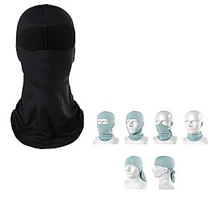 UV Protector Scarf Shiesty Mask Pooh Shiesty Mask Military Balaclava Sun Protection Long Neck Cover Ski Mask BikeBandana Black