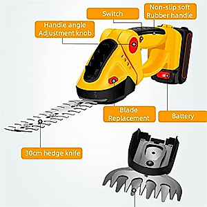 TWIKKA Weedeater Cordless Electric Fence Trimmer Household Lawn Mower Mower Mower Gardening Tools