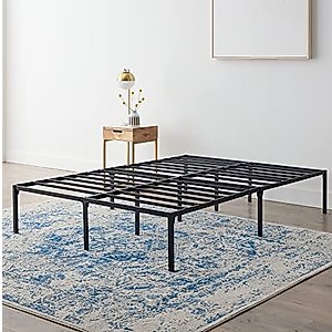 Linenspa 14” Heavy Duty Metal Platform Bed Frame – Twin XL Bed Frame – No Box Spring Needed – Underbed Storage