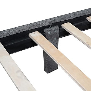 HAUSHECK Upholstered Bed Frame Queen Size with Teddy Fleece Headboard, Big Drawer, Smart LED Lights and 2 USB Ports, Modern Queen Platform Bed Frame w/Wooden Slats Support, No Box Spring Needed