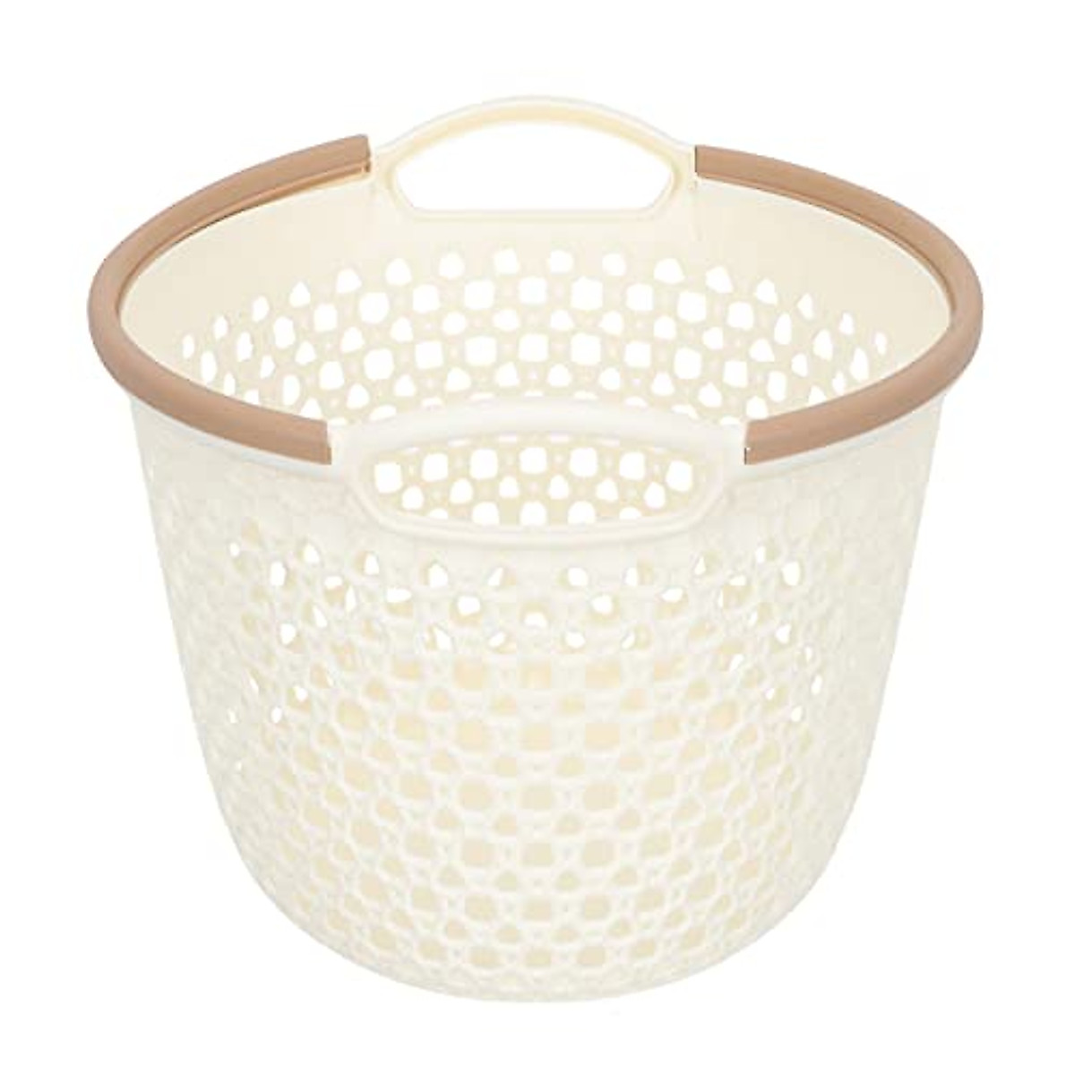 Plastic Laundry Basket Laundry Hamper Reusable Plastic Clothing Basket with Handles Dirty Clothes Storage Organizer for Sundries Throws Pillows Towels Dirty Clothes Hamper