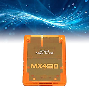 Zunate PS2 MX4SIO SIO2SD Reader Adapter, Hand Made Stable Replacement MX4SIO TF Adapter for PS2(Orange)