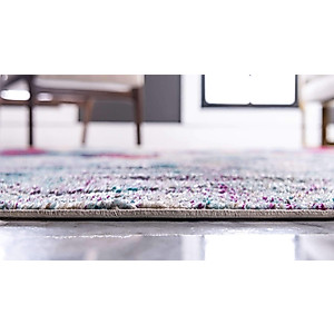 Unique Loom Positano Collection Coastal Modern Koi Fish Beige Area Rug (8' x 10')