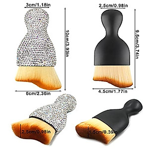 Dland 2 Pieces Car Interior Dust Brush, Car Cleaning Soft Bristle Brush Detail Brush, Used for Air Conditioning Vents, Computer, Dashboard, Car RV Interior, etc