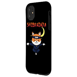 iPhone 11 Funny Shiba Inu Uni Dog Fly Ninja Karate Master Moon Fight Case
