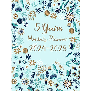 2024-2028 Monthly Planner 5 Years: Calendar 60 Months organizer and Planning 2024-2028, 5 Years calendar and schedule ahead for your project, 171 Pages.