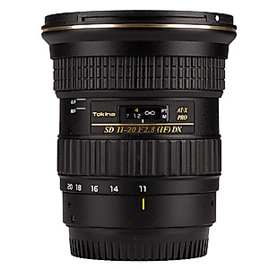 Tokina ATXAF120DXC 11-20mm f/2.8 Pro DX Lens for Canon EF,Black