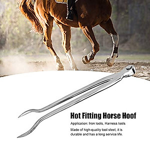 AUHX Fitting Horse Hoof, High Strength High Performance High Temperature Resistance Hot Fitting Tong Horse Hoof for Harness Tools for Iron Tools