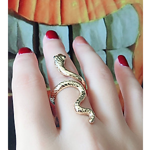 choice of all Gold Snake Jewelry for Women Snake Necklace Bracelets Rings Punk Gothic Animal Jewelry Halloween Party Costume Accessories