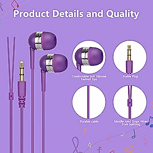 ZNXZXP Bulk Earbuds 50 Pack for Classroom,Wholesale Earbuds Bulk Headphones for Kids,Perfect for Students Schools Hospitals Hotels Library Museums,Individually Bagged,Multi Colored