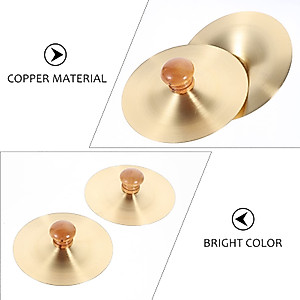 2pcs Finger Cymbals Percussion Instrument Metal Finger Cymbals Silver Dance Finger Zills for Playing