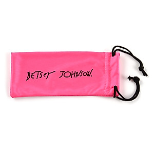 Betsey Johnson Women's Rhett Glasses Blue Light Glasses, Shiny Red, 62mm US