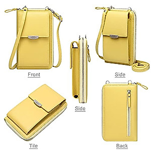 OIDERY Small Crossbody Phone Bags Cellphone Wallet Purse for Women with Credit Card Slots