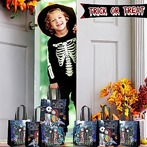 VDESFUEBY 20Pcs Nightmare Christmas Birthday Party Bags,Large Reusable Gift Non-woven Bags with Handles for Nightmare Christmas Halloween Party Decorations