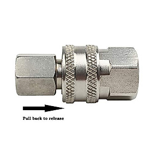 WILTEEXS 18709 3/8-Inch Stainless Steel Quick Connect Pressure Washer Adapter Set, Max Pressure 5000 PSI Rating