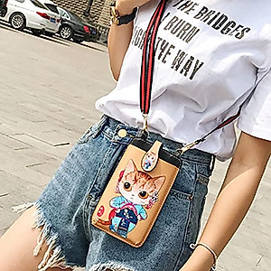 Small Crossbody Bags for Women - Cross Body Bag Purses for Women - Small Purses for Women - Crossbody Bag Phone Purse -Small Purse Travel Purse Phone Wallet -Women's Crossbody Handbags (Thinking Cat)