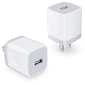 USB Wall Charger, Charger Adapter, VectorTech (10 Pack) 5V/1Amp Single Port Quick Charger Plug Cube for iPhone 7/6S/6S Plus/6 Plus/6/5S/5, Samsung Galaxy S7/S6/S5 Edge, LG, HTC, Huawei, Moto, Kindle