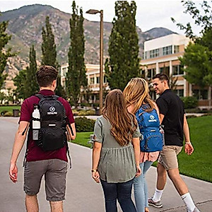 Totalpac - 35L Hiking Daypack Backpack - 11oz - Ripstop Nylon - 11 Pockets - Traveling & Hiking