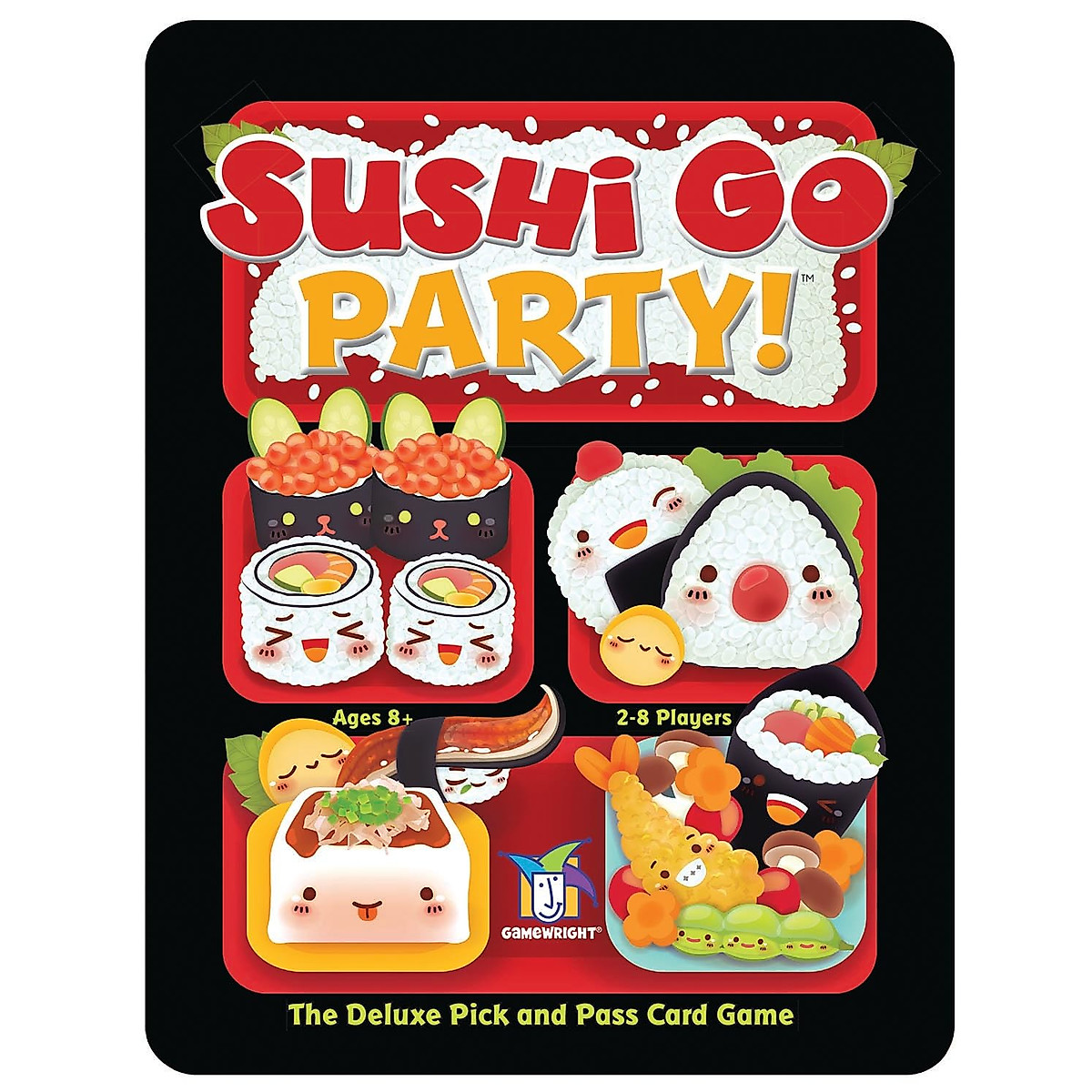 Sushi Go Party! - The Deluxe Pick & Pass Card Game by Gamewright, Multicolored