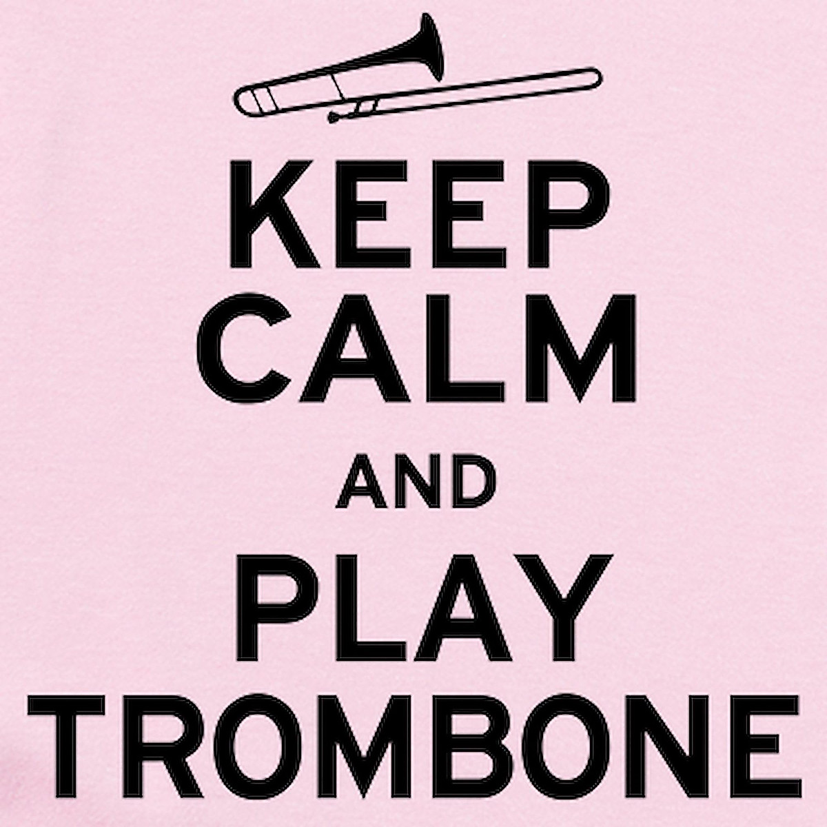 CafePress Keep Calm Play Trombone Infant Bodysuit Cute Infant Bodysuit Baby Romper Petal Pink