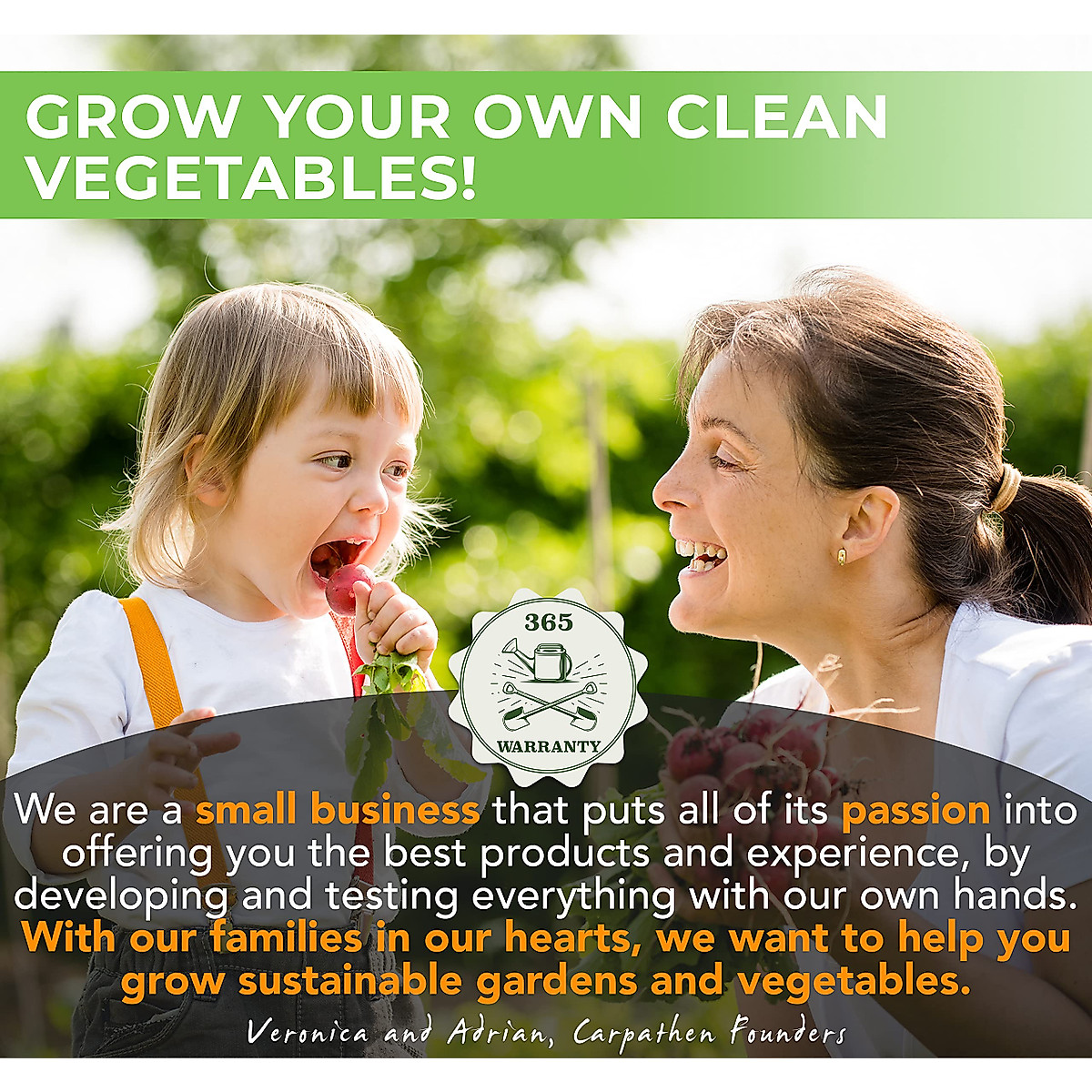 CARPATHEN Drip Irrigation Kit - Adjustable Premium Garden Watering System for Raised Garden Bed, Yard, Lawn + 6 pcs Drip Irrigation Parts - 3 x Female Thread Adapter + 3 End Plugs for 5/16 Mainline