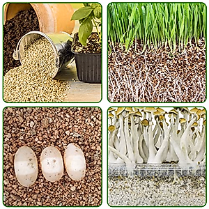 Halatool 2 QT Horticulture Vermiculite Professional Soil Addictive Coarse Grade Vermiculite for Plants Gardening Mushrooms Seed Starting