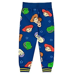 Disney Toy Story Outfit | Boys Sweatshirt and Joggers Co Ord Set | Woody And Buzz Tracksuit For Children | Blue | 3T