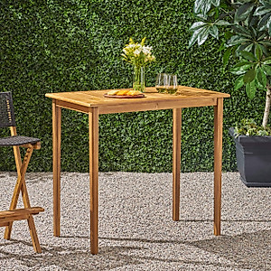 Christopher Knight Home Polaris Bar Table, Teak Finish