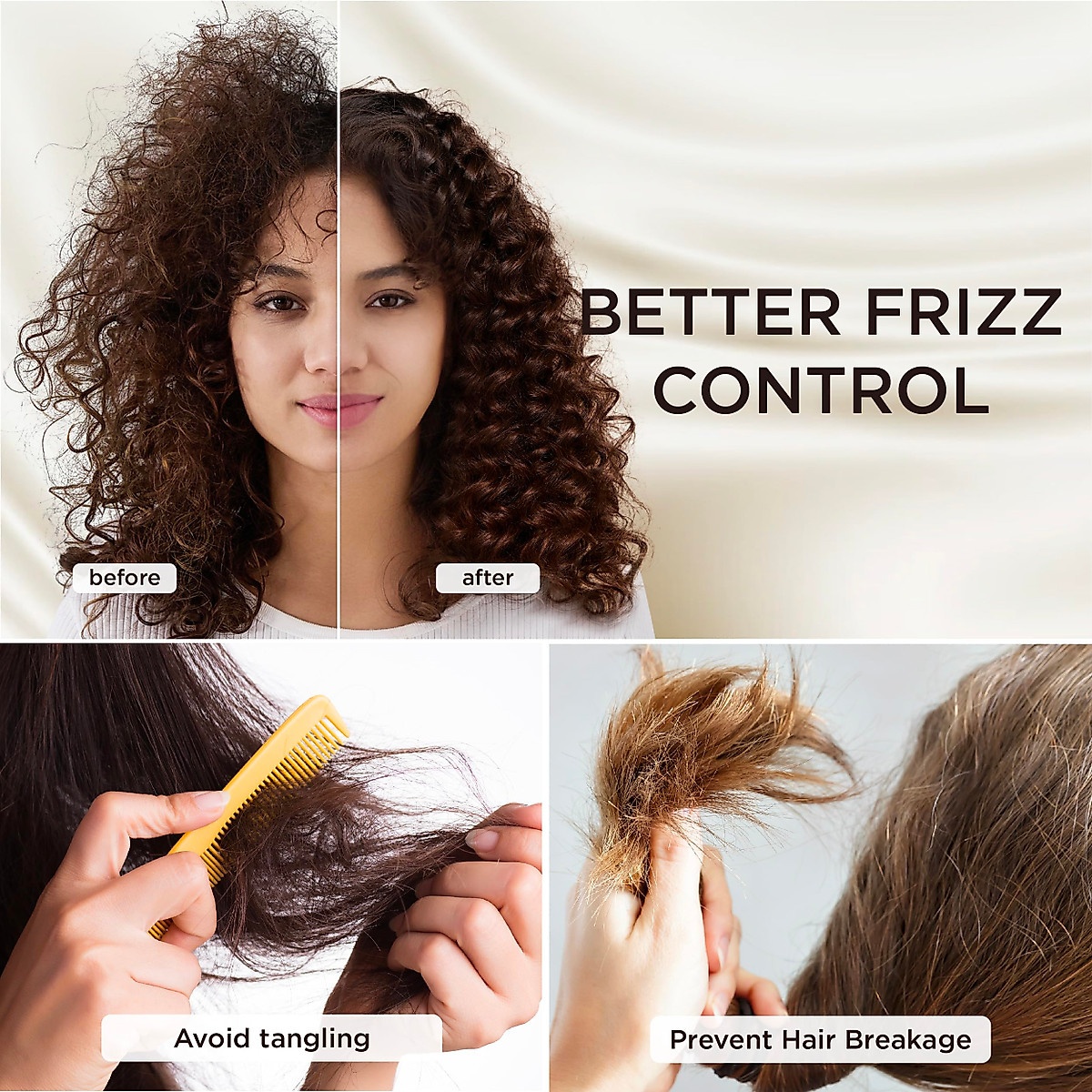 Bedsure Satin Pillowcase for Hair and Skin - Black Zipper Pillow Cases Queen Size Set of 2, Similar to Silk Pillow Cases, Silky & Super Soft, Gifts for Women Men, 20x30 Inches