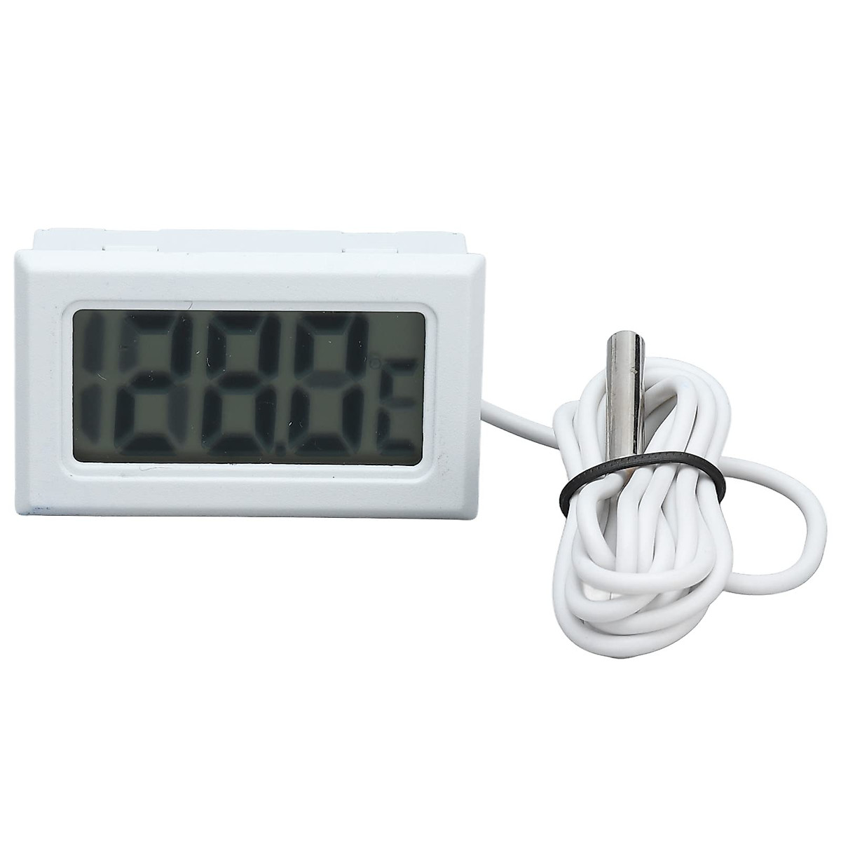 Entatial Electronic Digital Thermostat, 2s Refresh Mini 2Pcs Refrigerator Temperature Meter for Garden for Aquarium(White*2)