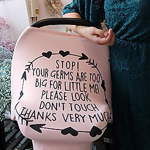 Nursing Cover Breastfeeding Scarf - Baby Car Seat Covers,Infant Stroller Cover,Baby Car Seat Canopy,Stretchy Breastfeeding Cover