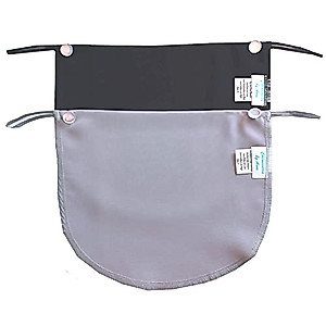 Chemisettes by Anne Modesty Panel Cleavage Cover Mock Cami Black - Grey Size B