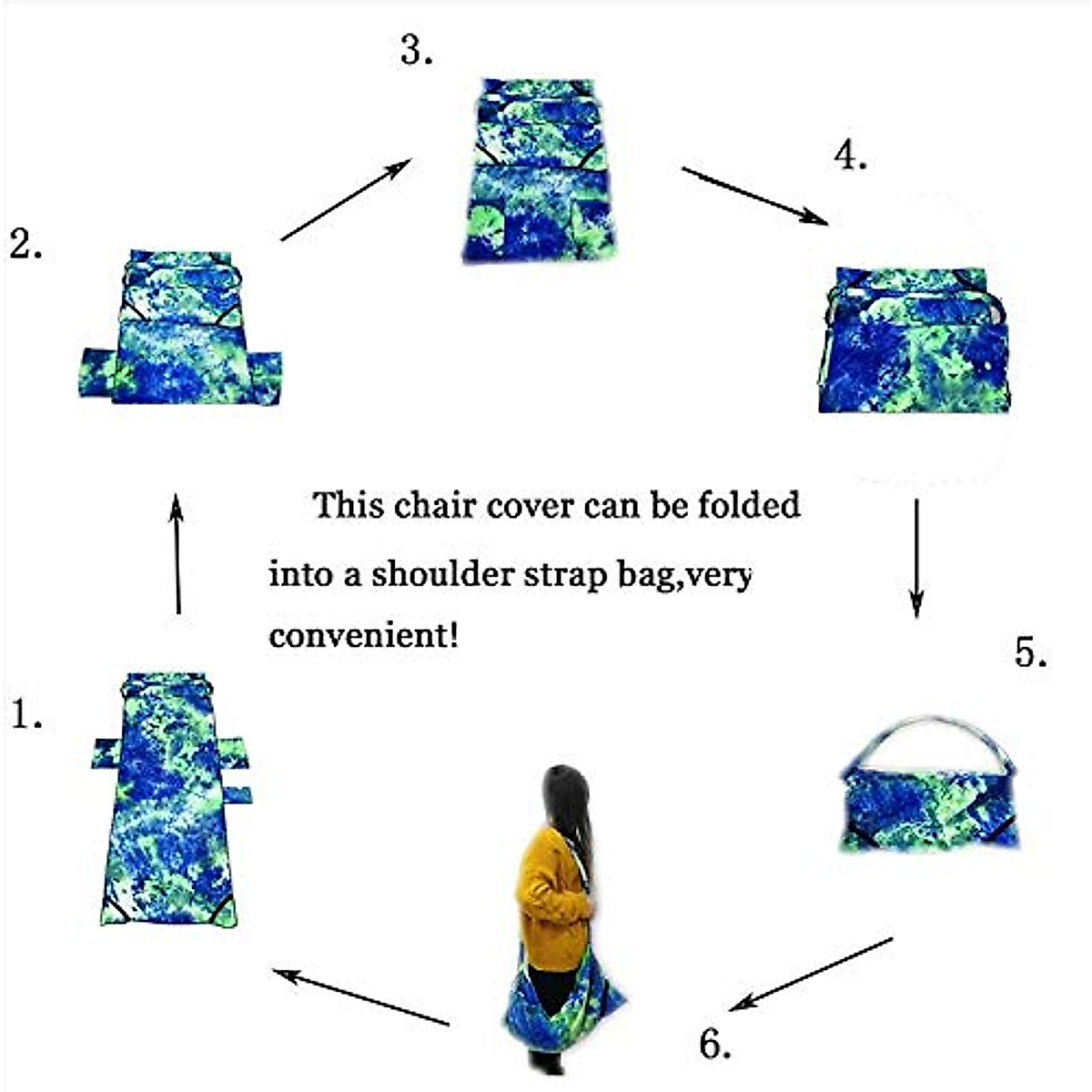 Beach Chair Cover, Microfiber Chaise Lounge Towel Cover with Storage Pockets for Pool Sun Lounger Hotel Garden Purple Tie-Dye