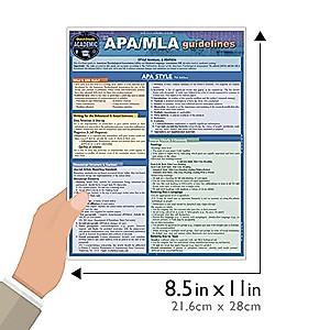 APA/MLA Guidelines - 7th/9th Editions Style Reference for Writing: a QuickStudy Laminated Guide (QuickStudy Academic)