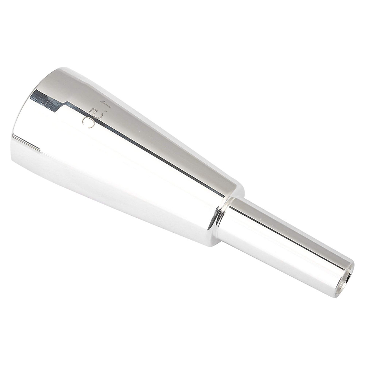 Mxfans 1.5 C Size Trumpet Mouthpiece Brass Silver-Plated Heavy Bullet Shape