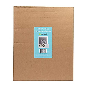 Pearhead So Little So Loved Wooden Elephant Token Frame, Little Wishes Signature Baby Shower Guestbook Alternative, Gender-Neutral Pregnancy Keepsake With 65 Signature Tokens and Pen, Gray and White