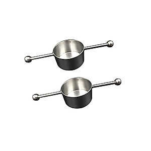 Gazechimp 2 Pieces Single Jigger with Handles Liquor Measuring Tool