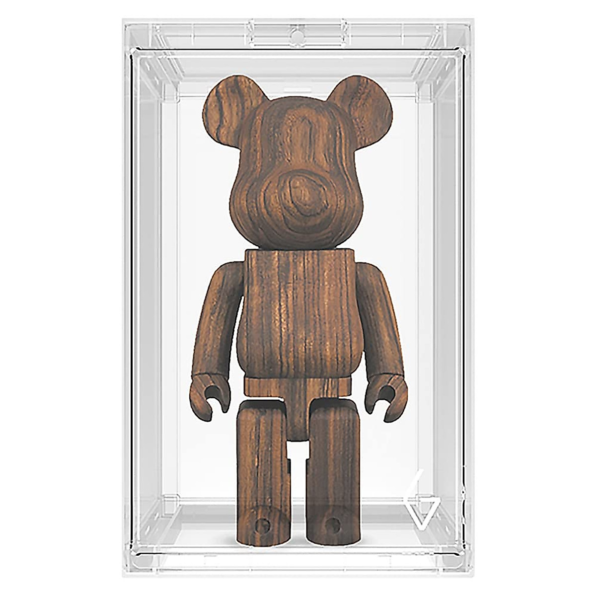 GOTO White Display Storage Case only Front Clear, Assemble Display Box, Dustproof Protection Show Case for Action Figures, Garage Kits, Legos, Collectibles, Bearbrick Toys (1 X 400%, 12L)