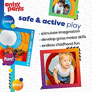 Antsy Pants Play Tunnel for Kids and Babies, Pop up Crawl Through Tunnel for Toddlers 1-3, Indoor and Outdoor Toy