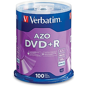 Verbatim® Life Series DVD+R Spindle, Pack Of 100