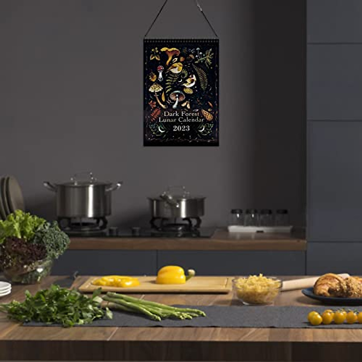 2023 Wall Calendar,Dark Forest Lunar Calendar 2023 Colorful Large Well Calendar with 12 Original Illustrations 12 Month Monthly,Suitable for Home Office Christmas Birthdays New Year Gift