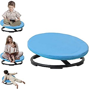 LZAHSH Spinning Chair for Kids Sensory,Handiwork Soft Seat Cushions Installation-Free Swivel Chair for Kids Body Sensory Training Autism Kids Swivel Chair Sit and Spin,Comfortable to Sit