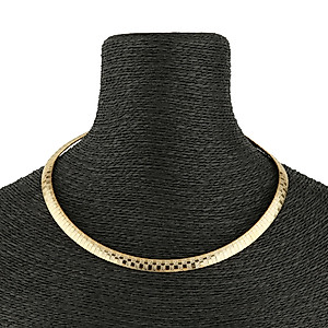 HZMAN Stainless Steel Omega Chain 8mm Solid 18 inch Necklace and 8.5 inch Bracelet Set