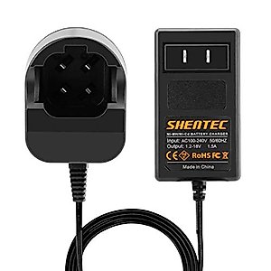 Shentec 4.8V and 7.2V Ni-MH and Ni-Cd Charger Compatible with Dremel 755-01 757-01 5000755-01 7700-01 7700-02 7300 Pod Style Battery (Not for 757 Battery)
